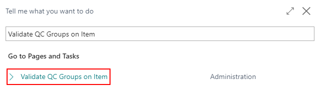 How to Use the Validate QC Groups on Items Function