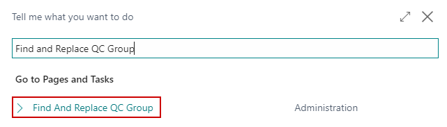 How to Use the Find and Replace QC Group Function
