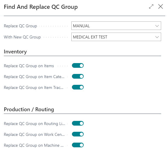 How to Use the Find and Replace QC Group Function